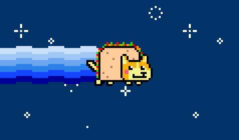 Find the cheapest matching Nyan Cat & Fiesta Dog pairs listed on OpenSea! Click to Open